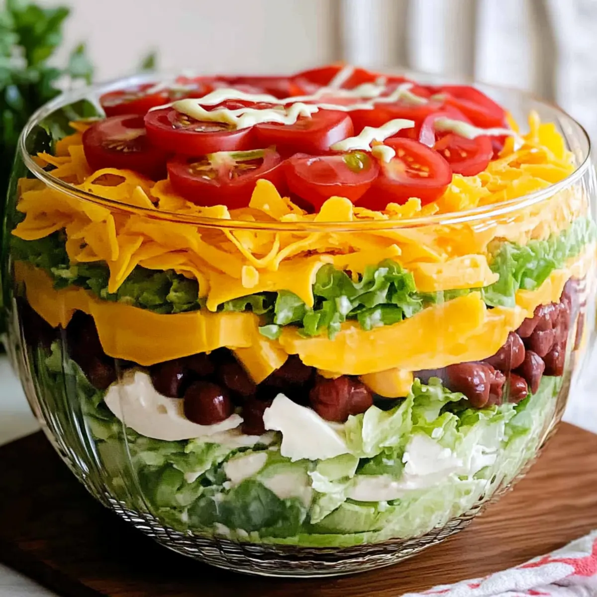 Better Than Ever Seven Layer Salad - FOODIE SAVORY