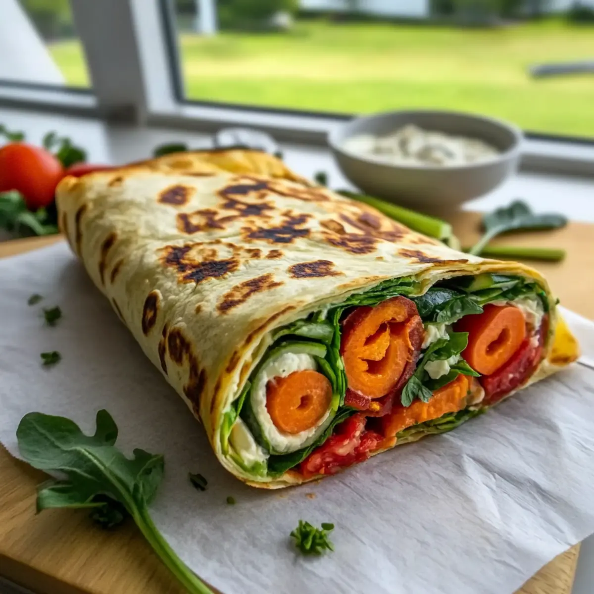 Easy Veggie Wrap: Ultimate Healthy Lunch - FOODIE SAVORY